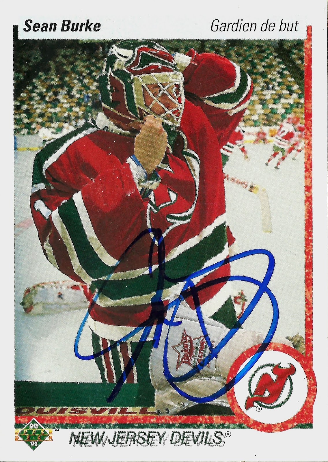 Hell's Valuable Collectibles: Sean Burke Autographed Card