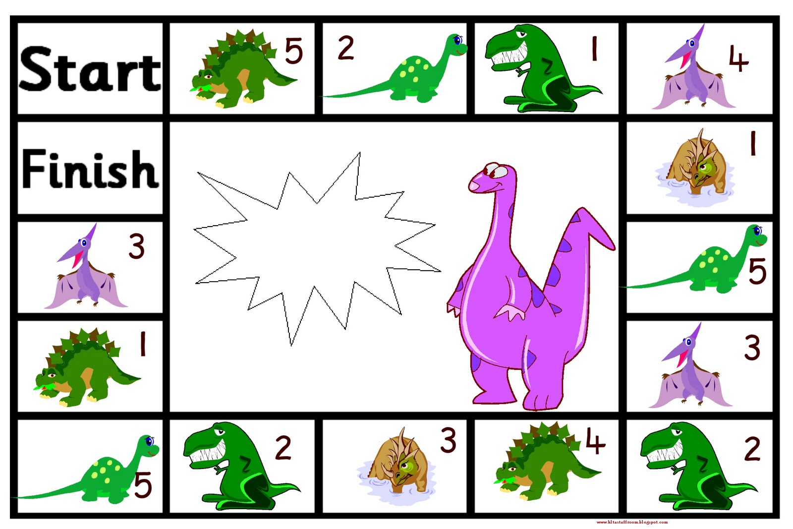 Debbie's Resource Cupboard: Dinosaur adding or subtracting game