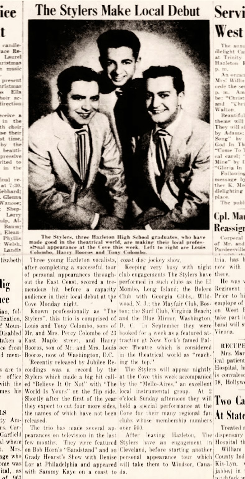 WHITE DOO-WOP COLLECTOR: THE STYLERS_Going Steady Anniversary