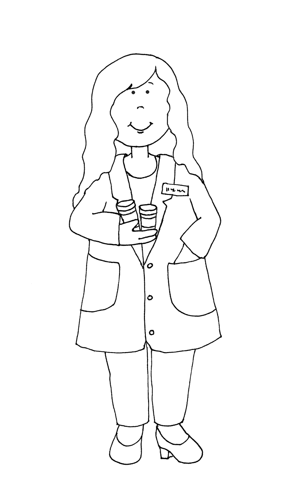 Pharmacy Coloring Pages Sketch Coloring Page