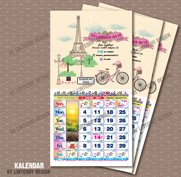 linTeddy Design: Order Kalendar Kuda 2016