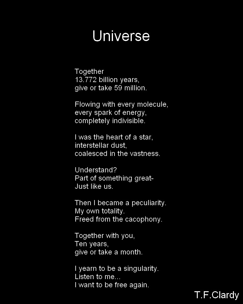 Heaven and Earth: Universe, (or Breaking Up) (poem)