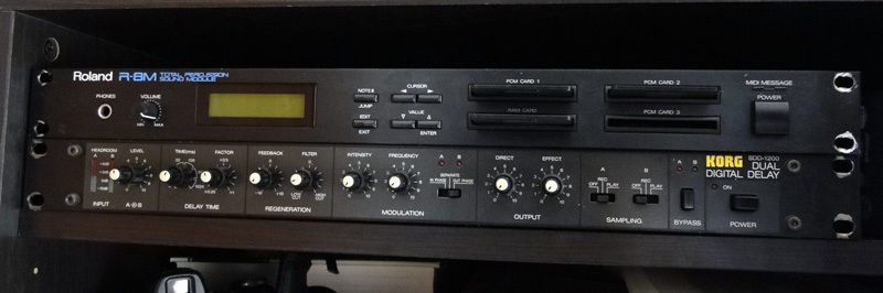 MATRIXSYNTH: KORG SDD 1200 DUAL DIGITAL DELAY + ROLAND R8M TOTAL ...