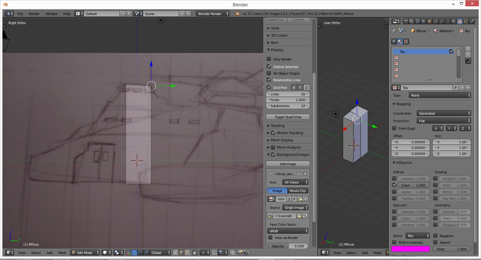 Creating a 3D Spaceship Mesh using Blender