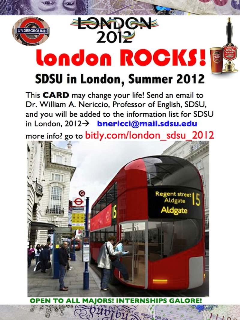 London Rocks! SDSU in the UK, 2012