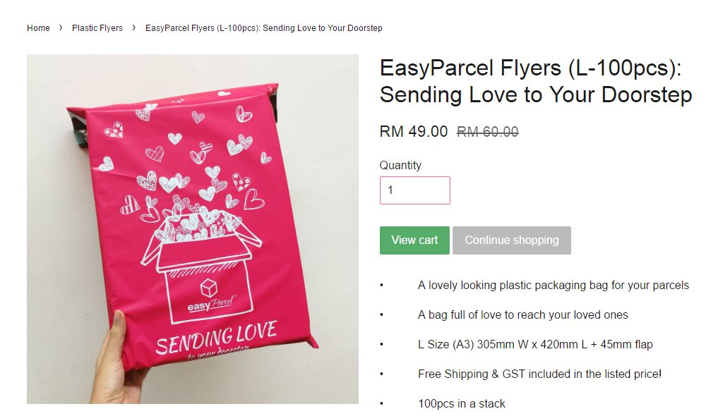 Cara Beli Flyers Comel Easy Parcel - Mellya Crayola