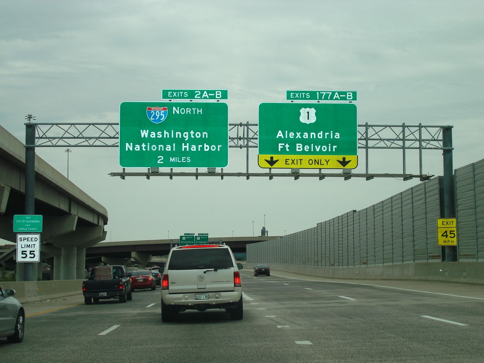 Luke's Signs: Interstate 95/Interstate 495 & Rt. 1 - Alexandria, VA