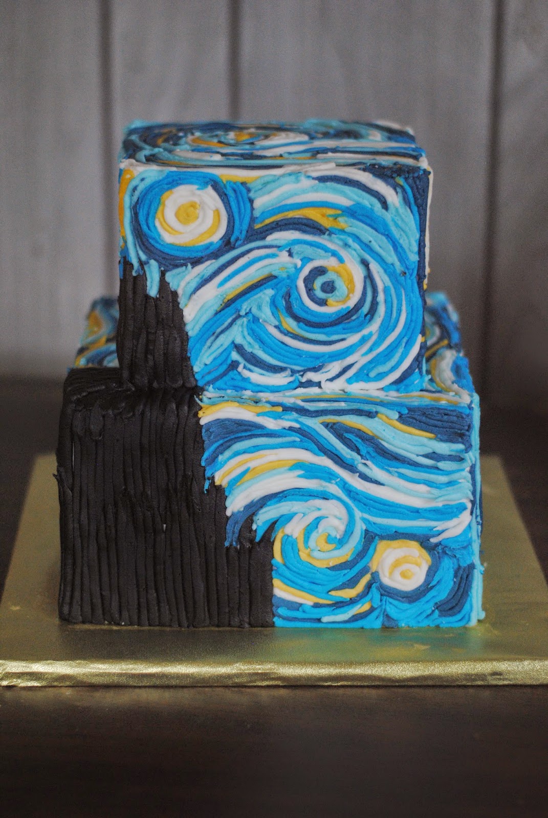 Country Cupboard Cakes: Van Gogh Wedding Cake