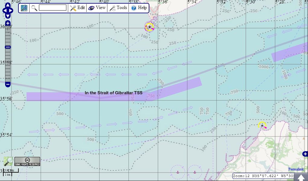 Wave Height Map - Sea Depths - Tide Scale | Ship Traffic