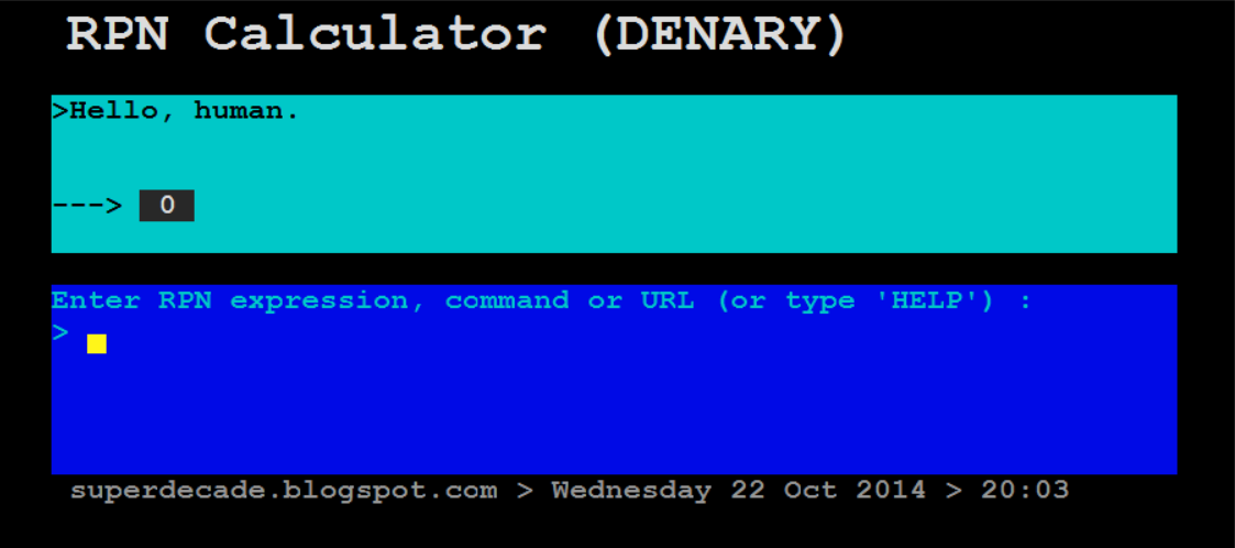 Reverse Polish Notation Calculator - Superdecade Games