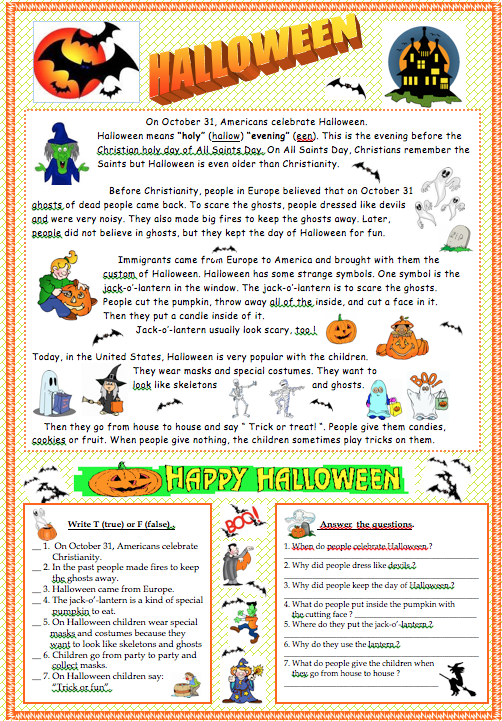OUR ENGLISH CLASS: Learning about Halloween