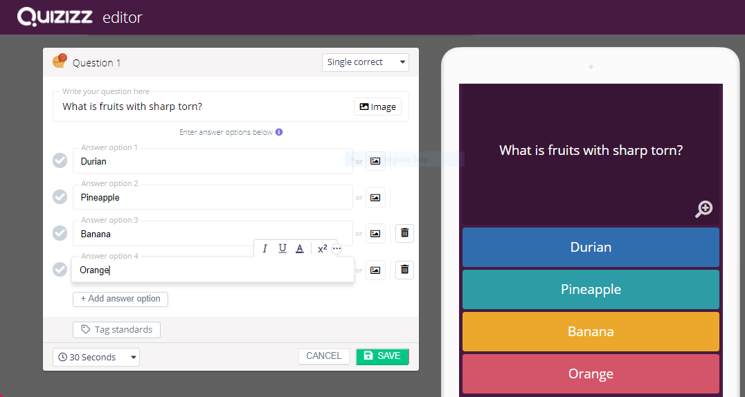 Teaching and Technology: Quizziz Online Assessment Tool