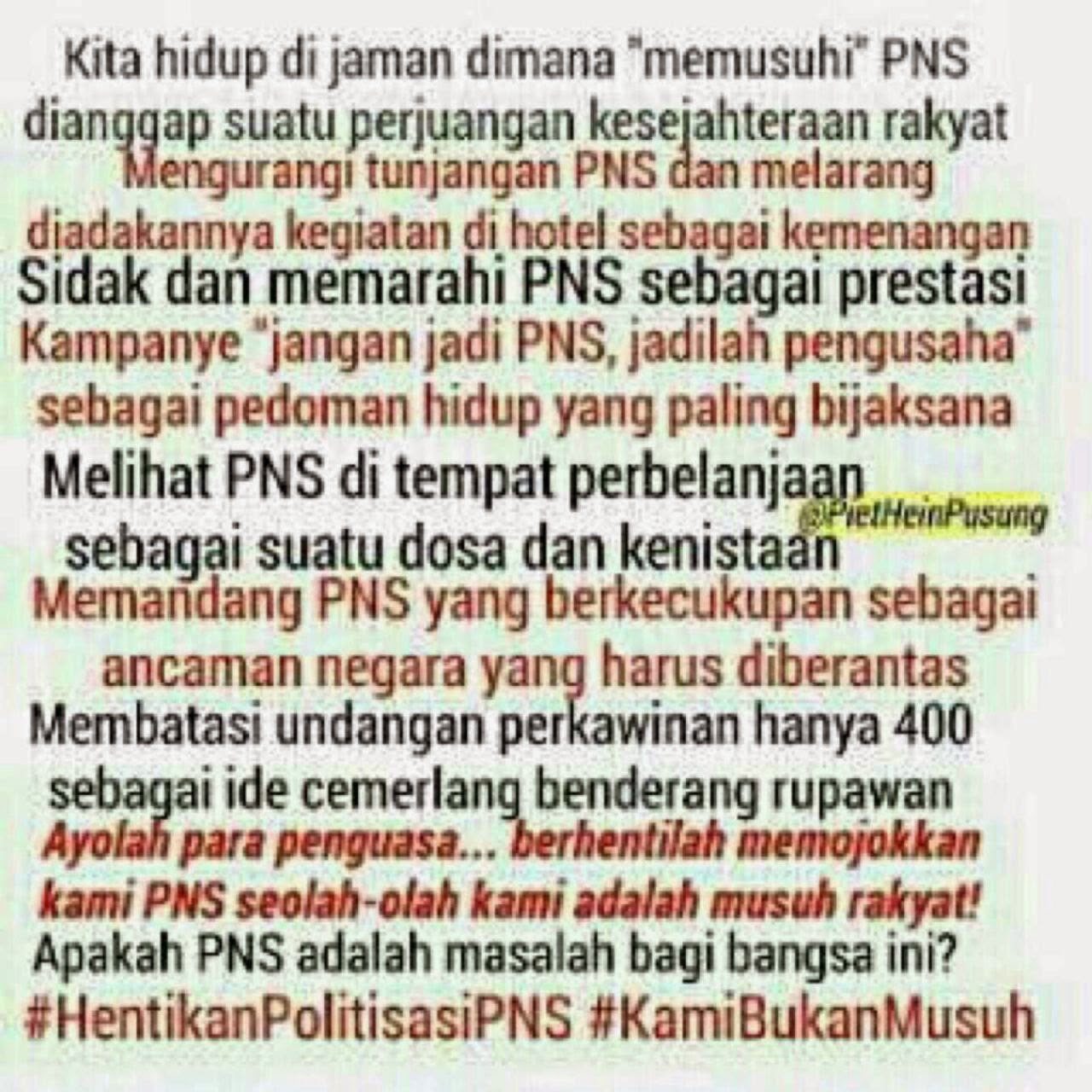 PENERANG QALBU: Meme PNS di Era Jokowi