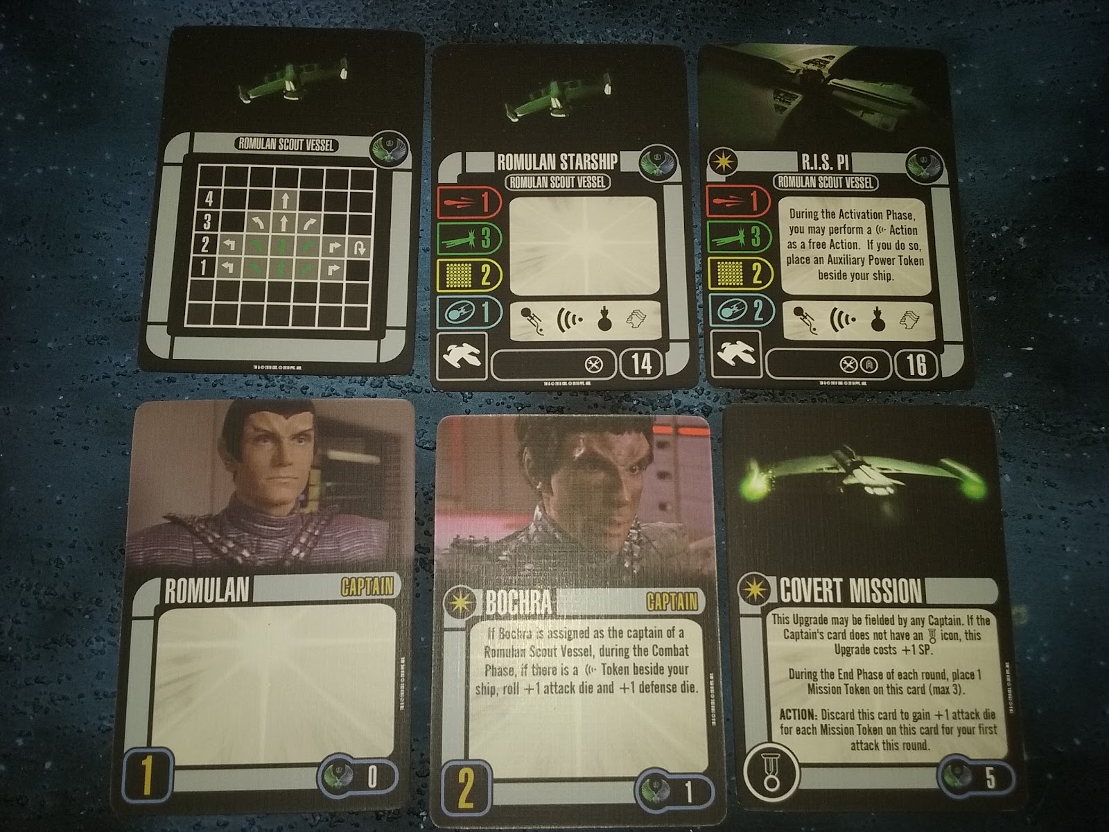 Star Trek Attack wing RIS Pi Romulan scout ship unboxing and review