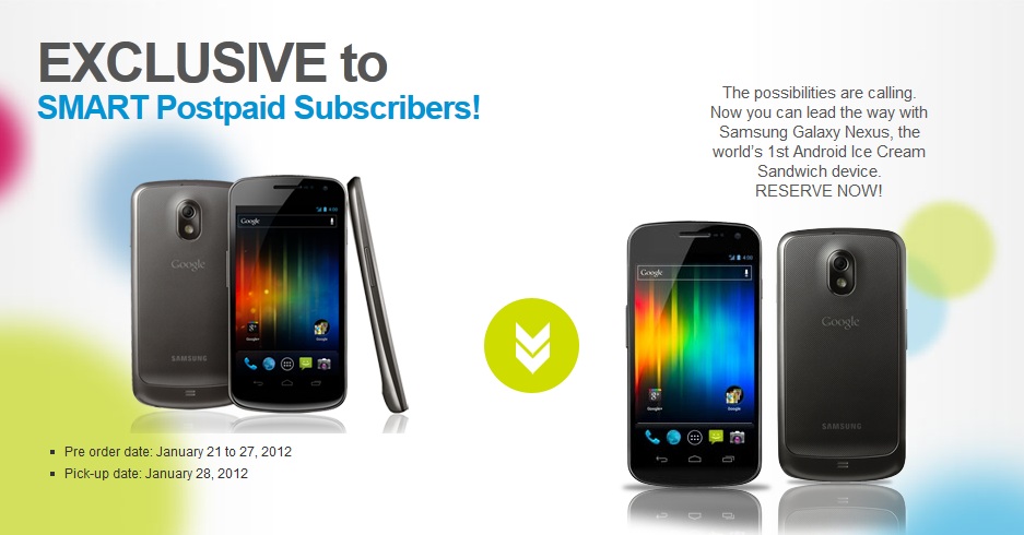 Samsung Galaxy Nexus is now available for pre-order at Smart