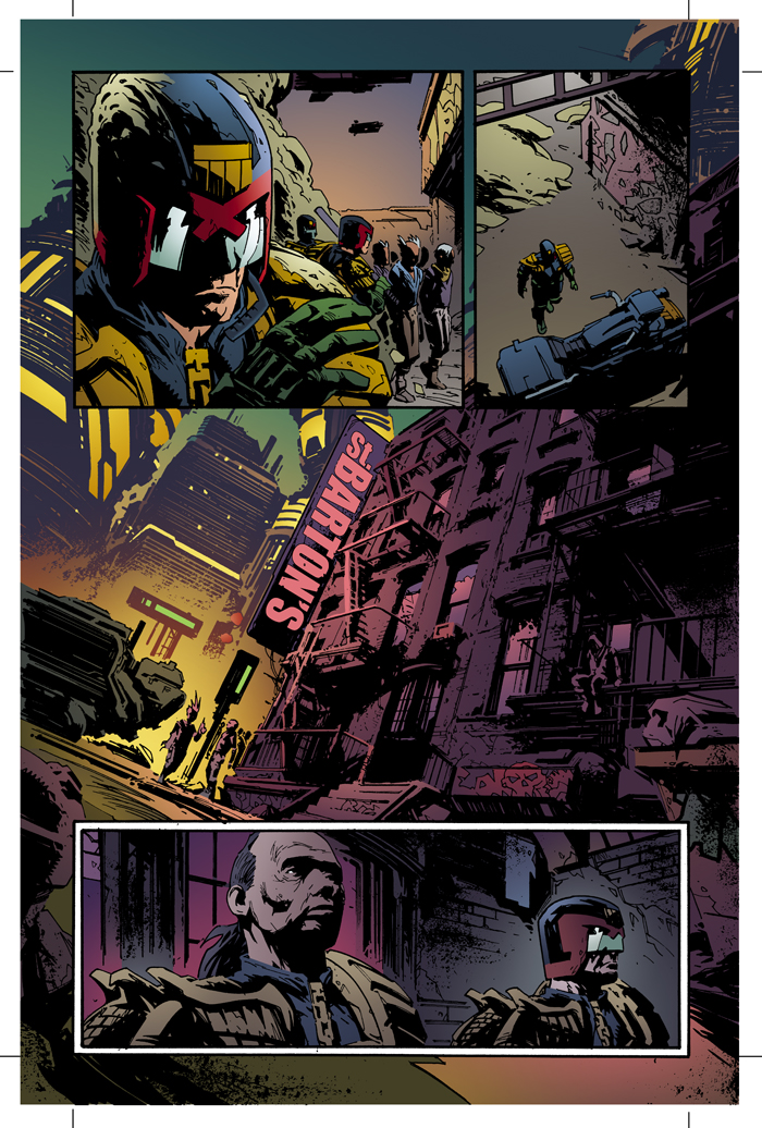 lenogradyart.com: Color: Judge Dredd- Year One