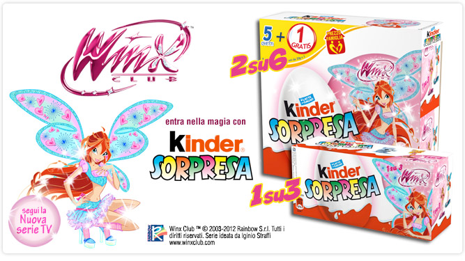 Nuevo Kinder Sorpresa Winx Club en Italia - Winx Club All