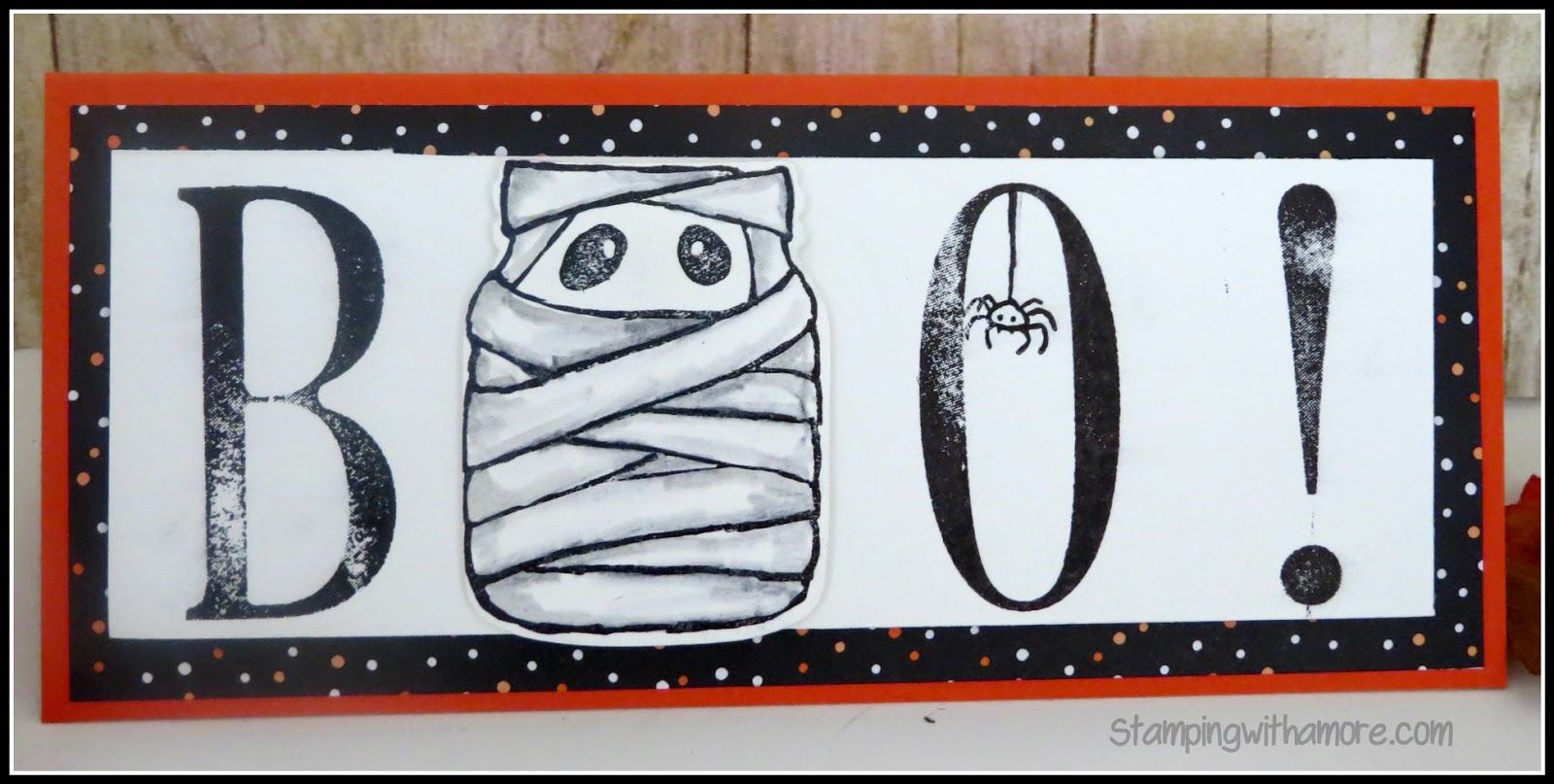 Stampingwithamore: HALLOWEEN NIGHT BOO CARD
