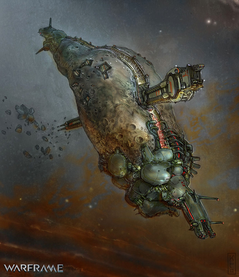 Keith Thompson Art Blog: Warframe Grineer Asteroid Base