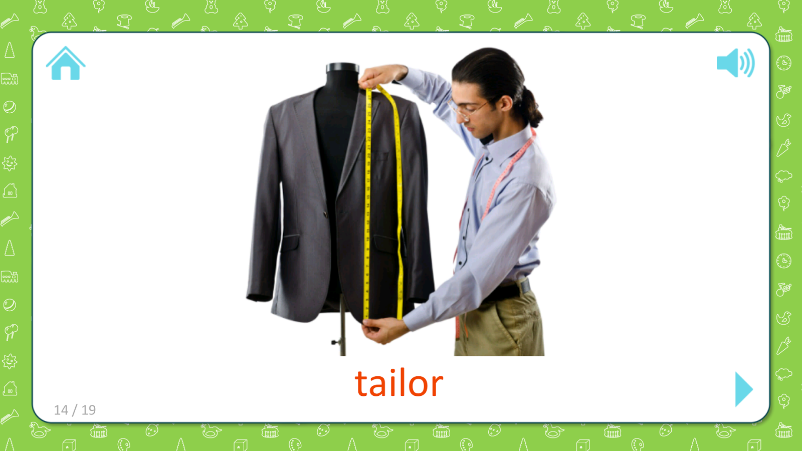 Flashcards for Kids: Tailor - Professions - Flashcards for Kids