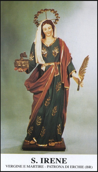 SANTAS e SANTOS: Santa Irene - 5 de abril