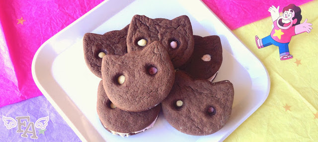 Fiction-Food Café: Cookie Cat Ice Cream Sandwiches from "Steven Universe"