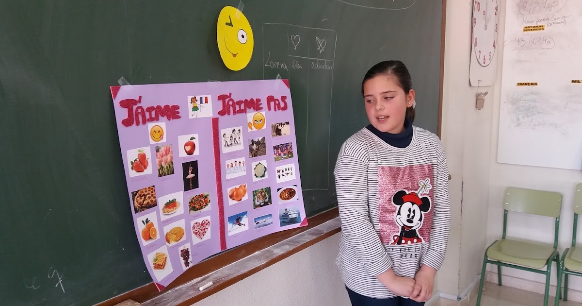 Francés hasta en la sopa...: Exposición oral: "J'aime/Je n'aime pas"