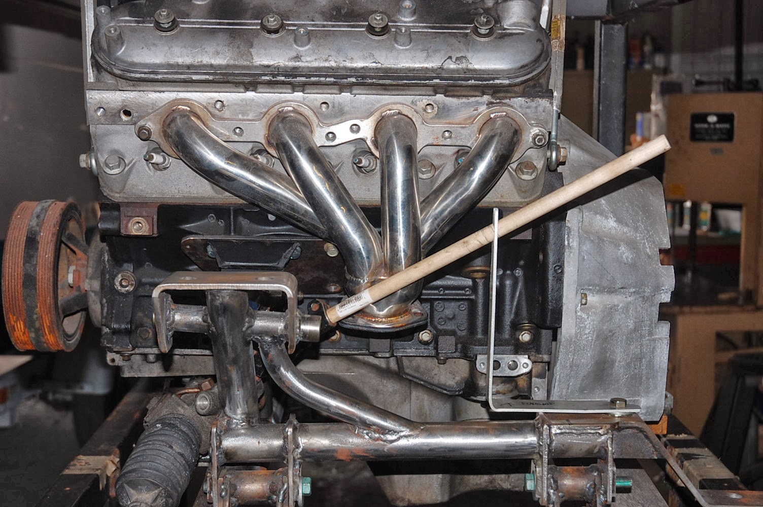 MiataV8 Conversion: Tubular subframe with "LS" motor, Miata mounting ...