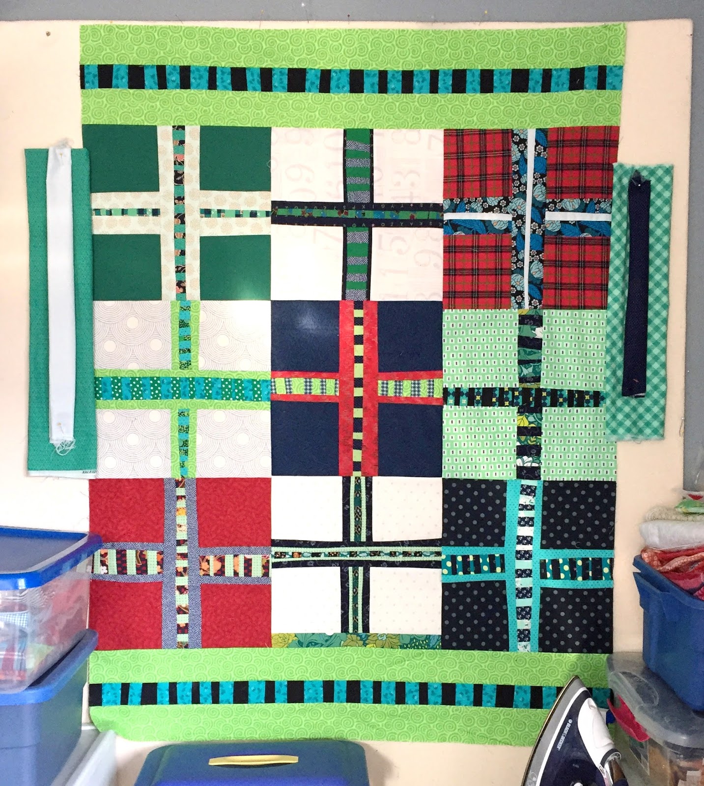 Quilty Folk: Railroad Tracks Baby Quilt