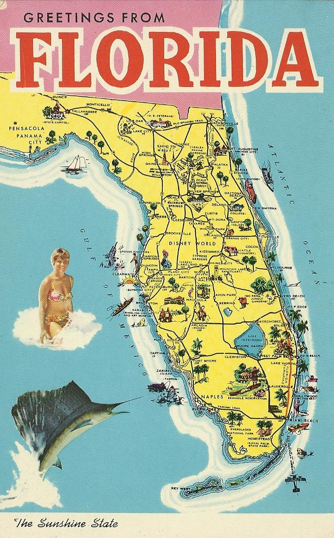 Vintage Travel Postcards: Florida