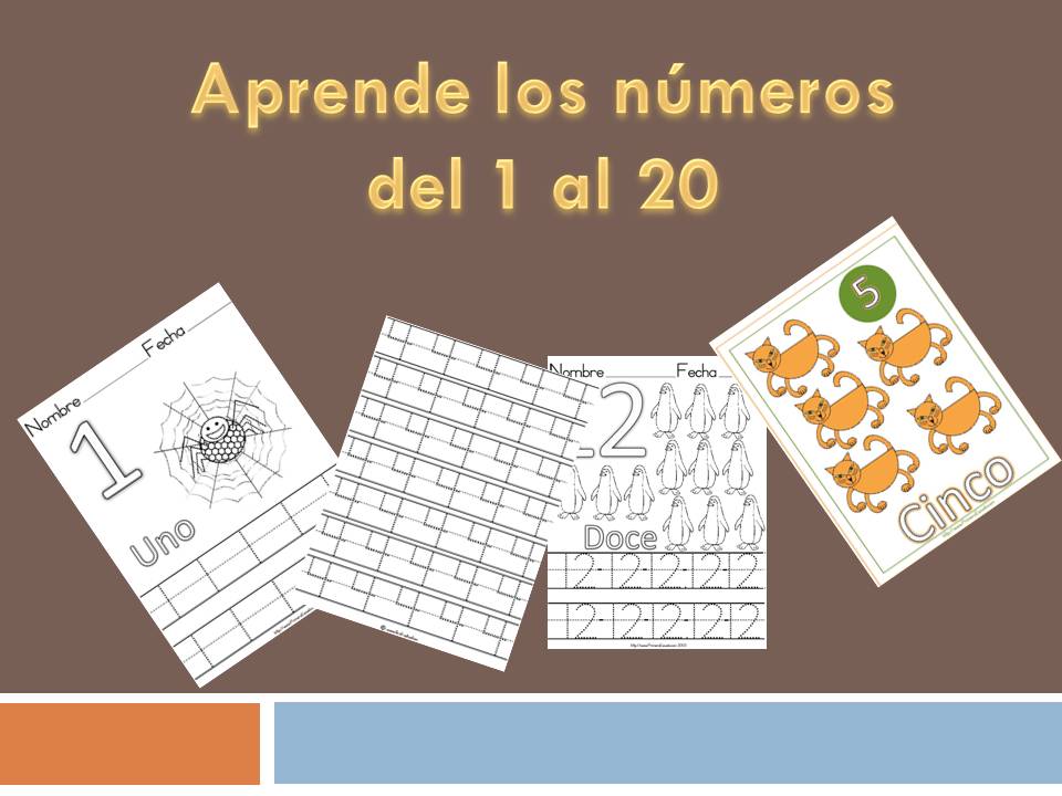 LOS MAESTROS PRIMERO: Descubre los números del 1 al 20