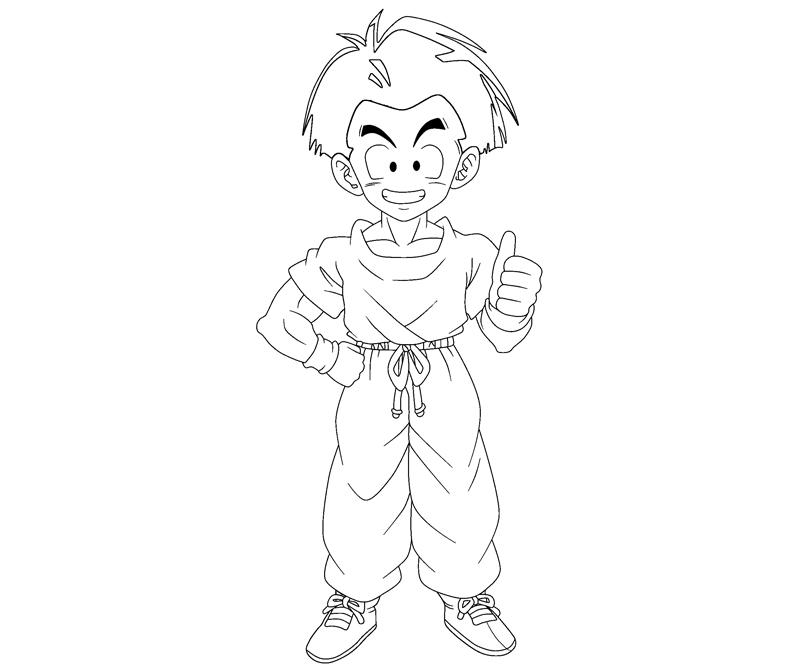 Krillin 4 Coloring | Crafty Teenager
