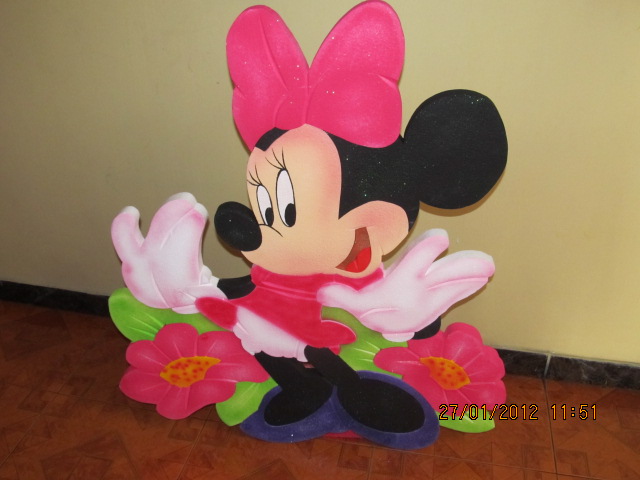 FIGURAS MINNIE MOUSE CON ICOPOR | Fiestas Infantiles