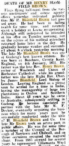 Jerome Nicholas Vlieland: Henry Blomfield Brown