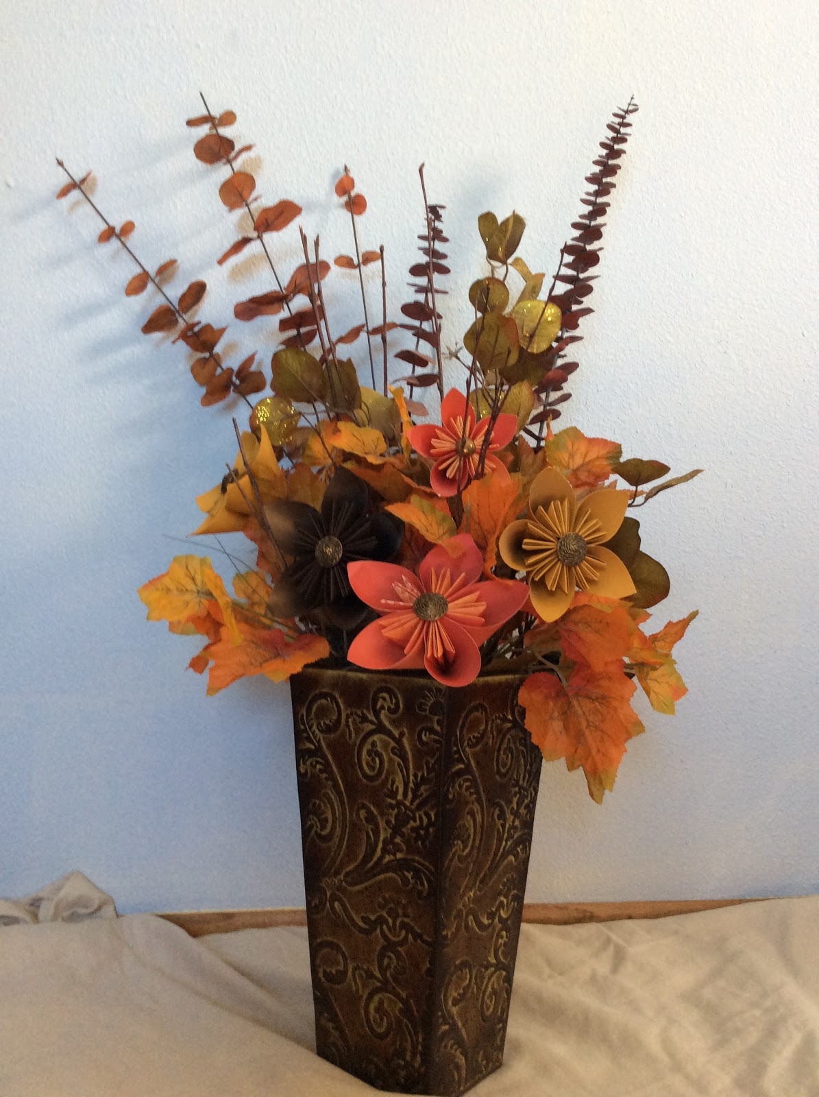 Making a Paper Flower Arrangement