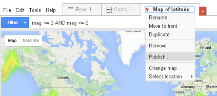 How to Create, Share and Publish A Heatmap Using Google Fusion Table