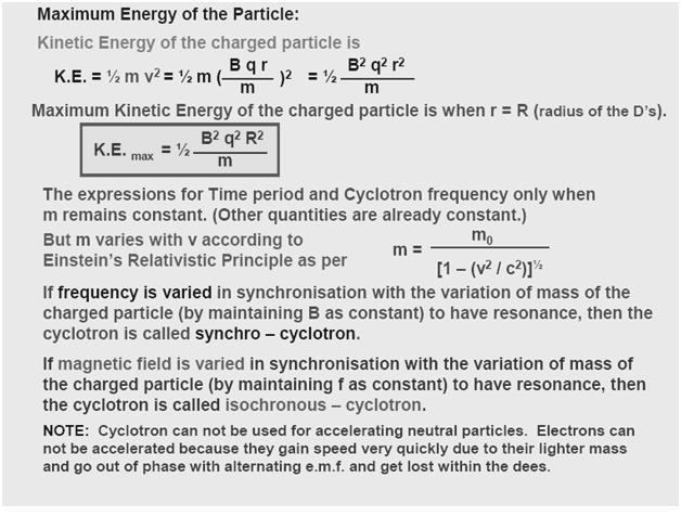 DMR'S PHYSICS NOTES: Cyclotron
