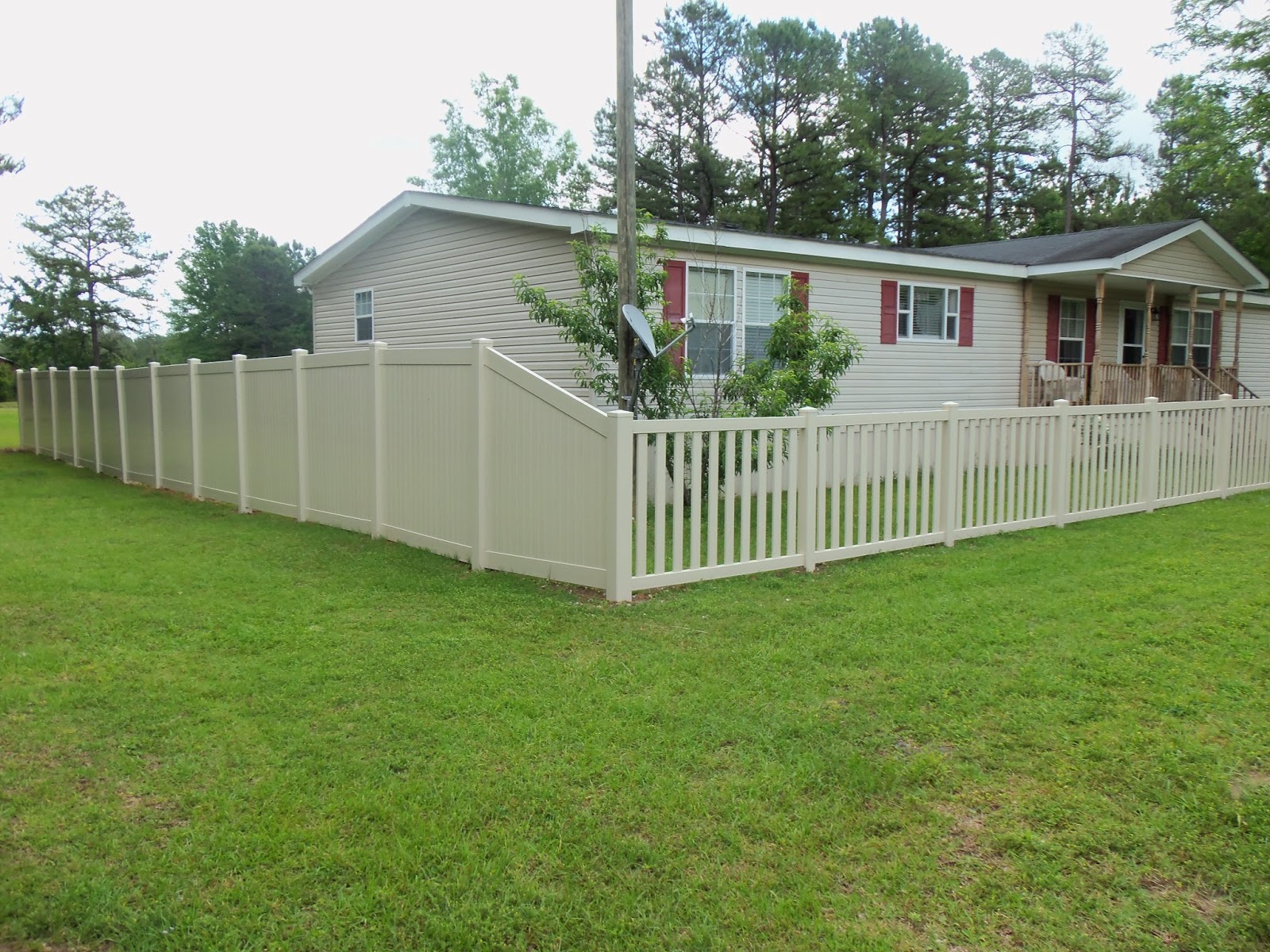 Town & Country Fences, LLC: Poly-Vinyl Creations Install in Huger SC