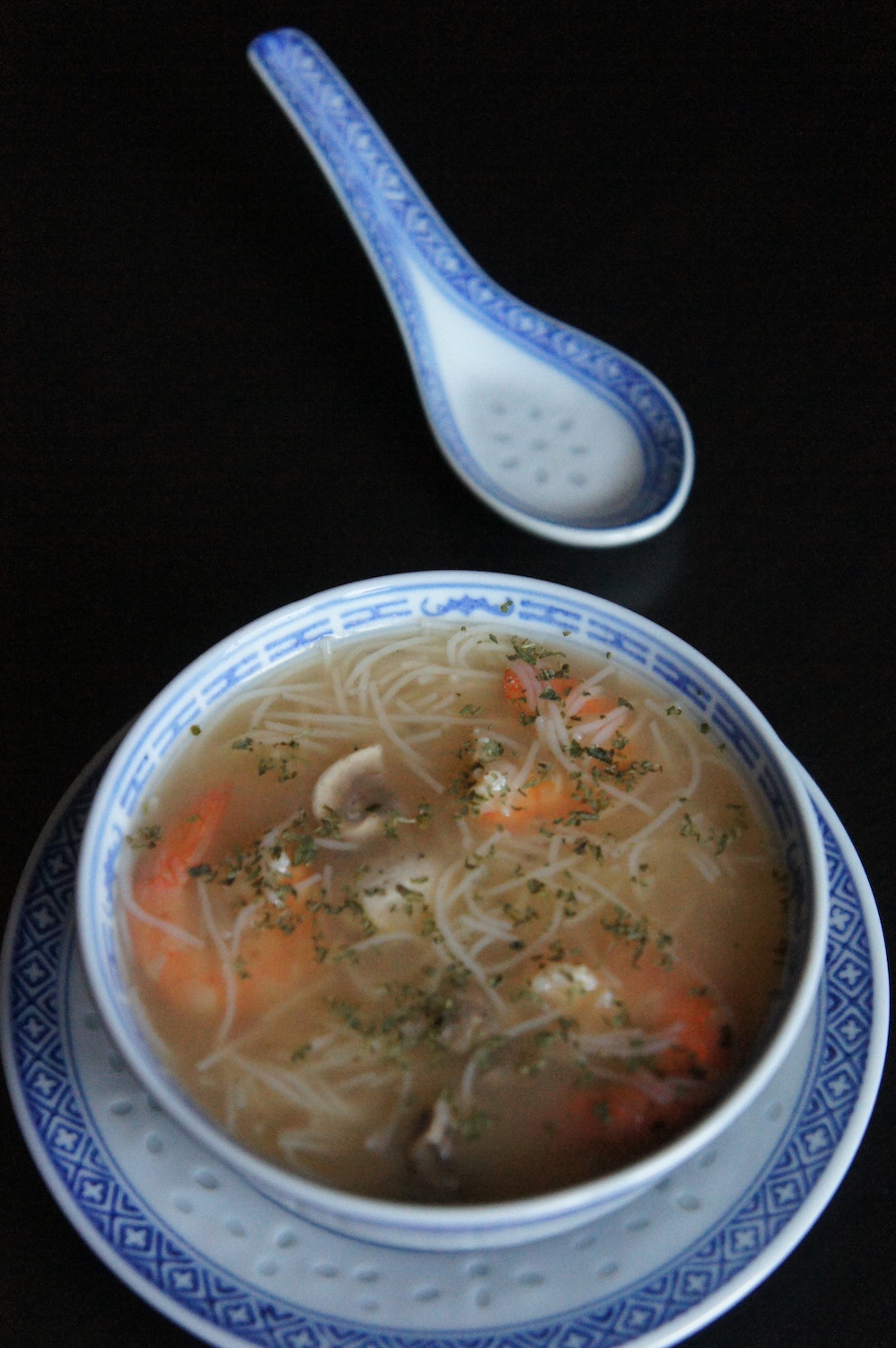 Soupe aux crevettes et aux vermicelles de riz
