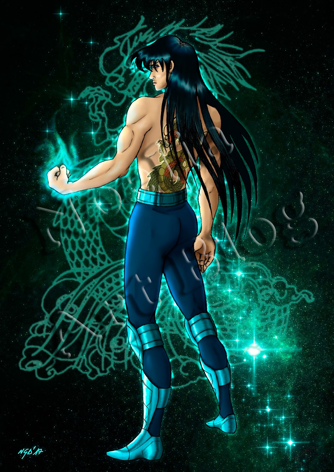 FanArts Shiryu, Caballero/Santo del Dragón - Saint Seiya