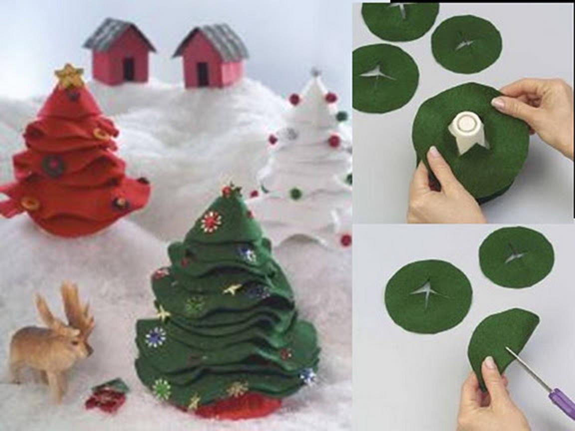 De Todo Un Pokitito: Original pino de Navidad de Fieltro