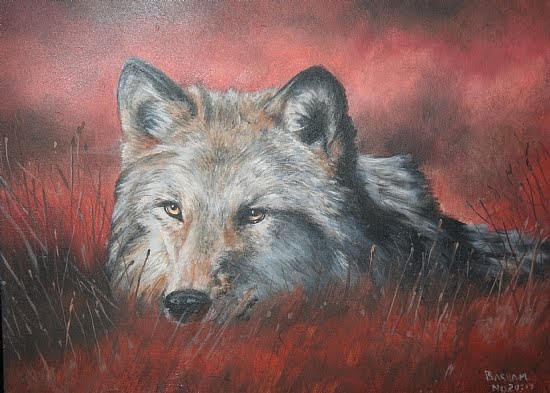 White Wolf : Beverly Basham : Wonderful Wildlife artist