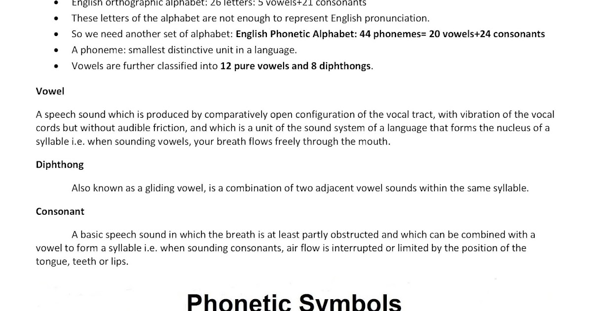 phonetics basics