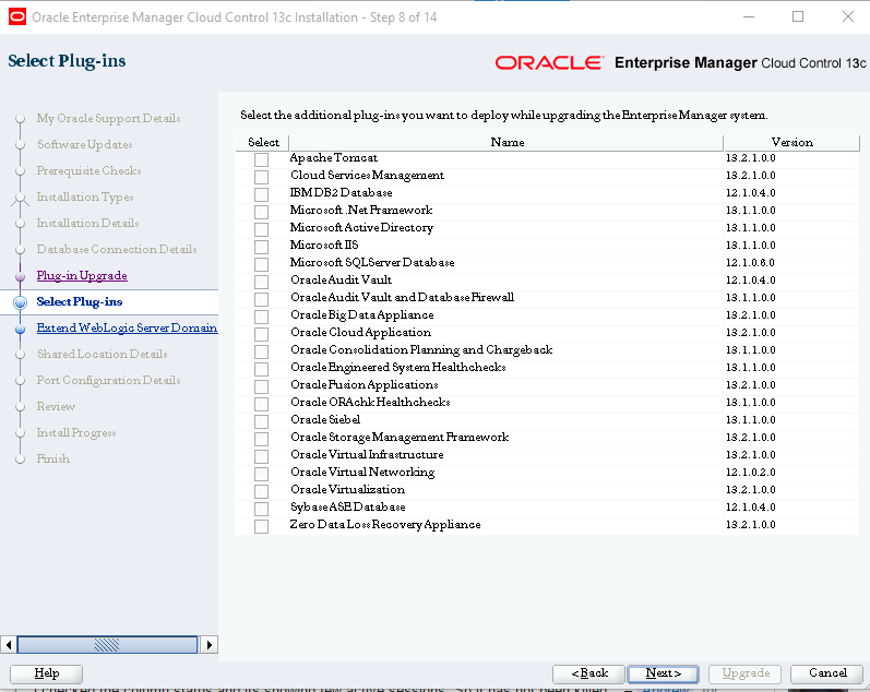 Oracle: Oracle OMS upgrade from 13.1 to 13.2 version