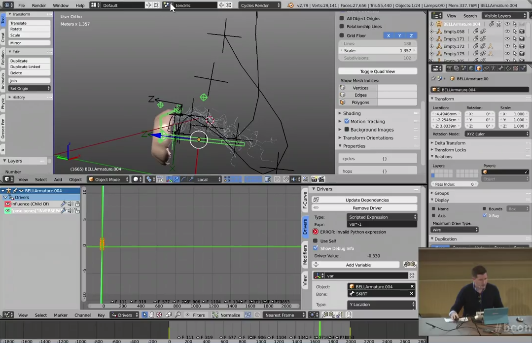Blender rigging tutorial 2-7 - locedcab