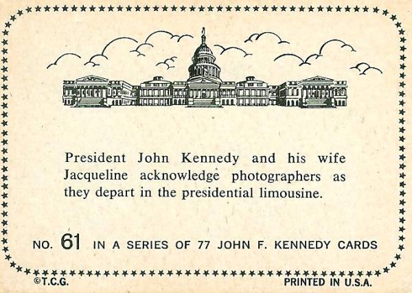 Grassy Knoll Institute: JFK Collector Cards Series 61-70