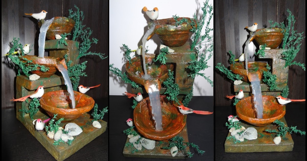 Paper Crafts: DIY Tabletop Waterfall