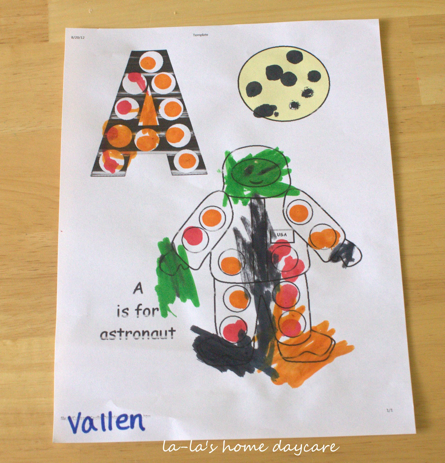 La-La's Home Daycare: Letter Aa | Astronaut Unit