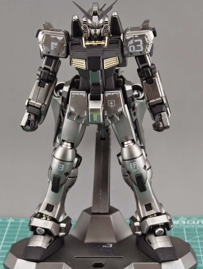 GUNDAM GUY: MG 1/100 GP03 Gundam - Metallic Colors Painted Build