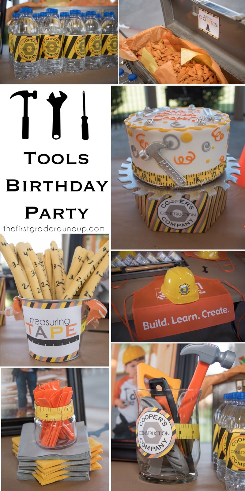 Construction Tools Birthday Party - The First Grade Roundup
